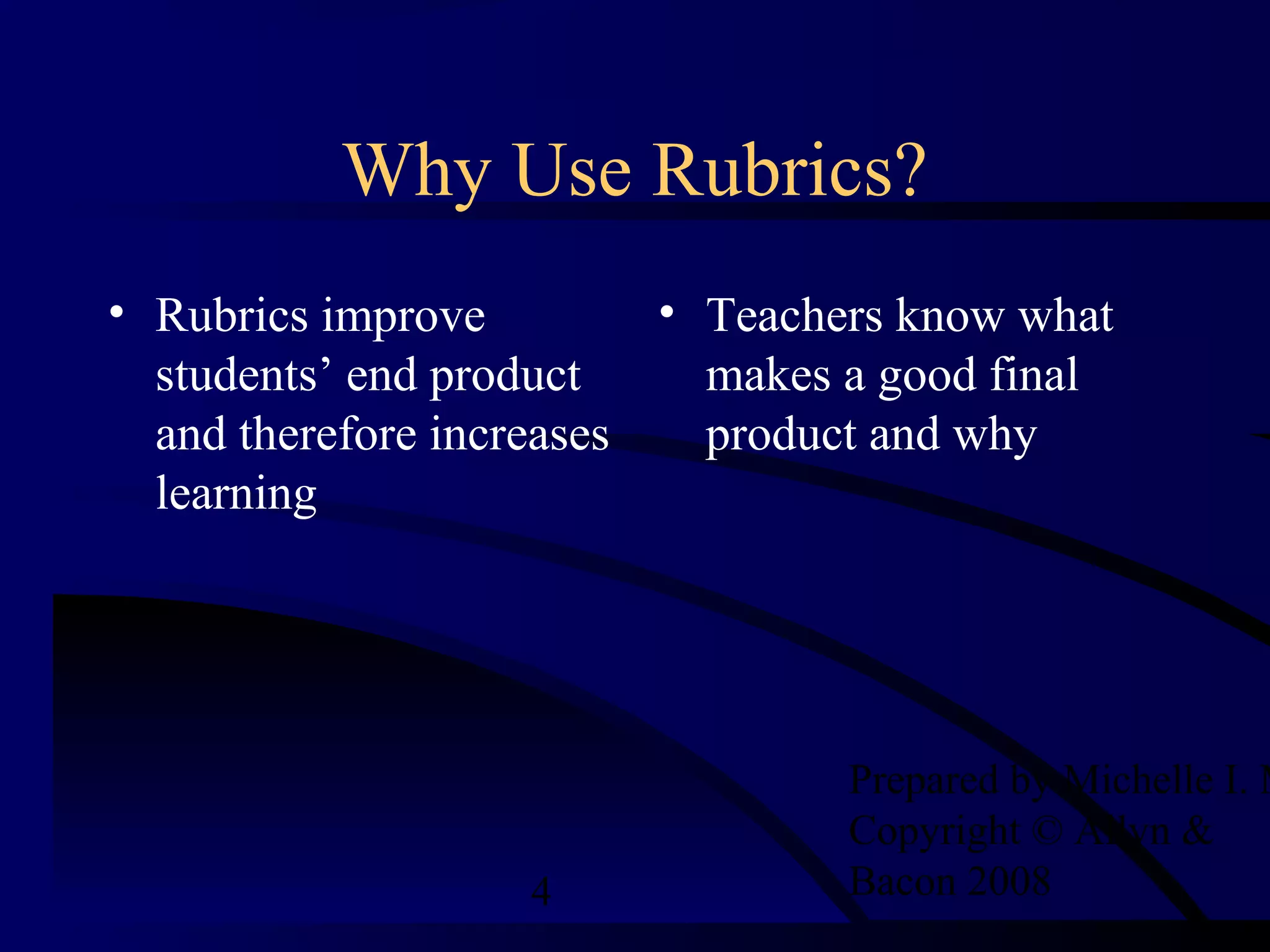 Using Technology in the Classroom, Chapter 15a Using-Rubrics | PPT