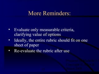 Using Technology in the Classroom, Chapter 15a Using-Rubrics | PPT