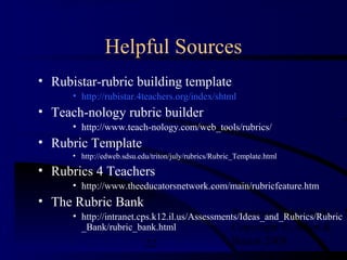 Using Technology in the Classroom, Chapter 15a Using-Rubrics | PPT