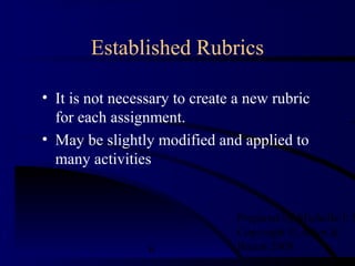 Using Technology in the Classroom, Chapter 15a Using-Rubrics | PPT