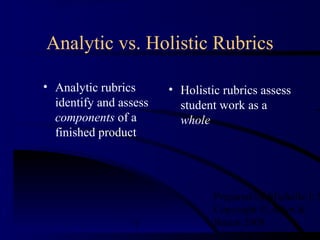 Using Technology in the Classroom, Chapter 15a Using-Rubrics | PPT