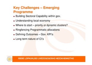 Cluster basics: Managing a Multi-Cluster Programme | PPT