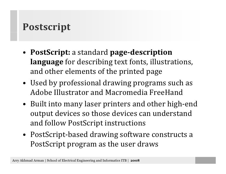 Postscript P PostScript A Postscript P PostScript A