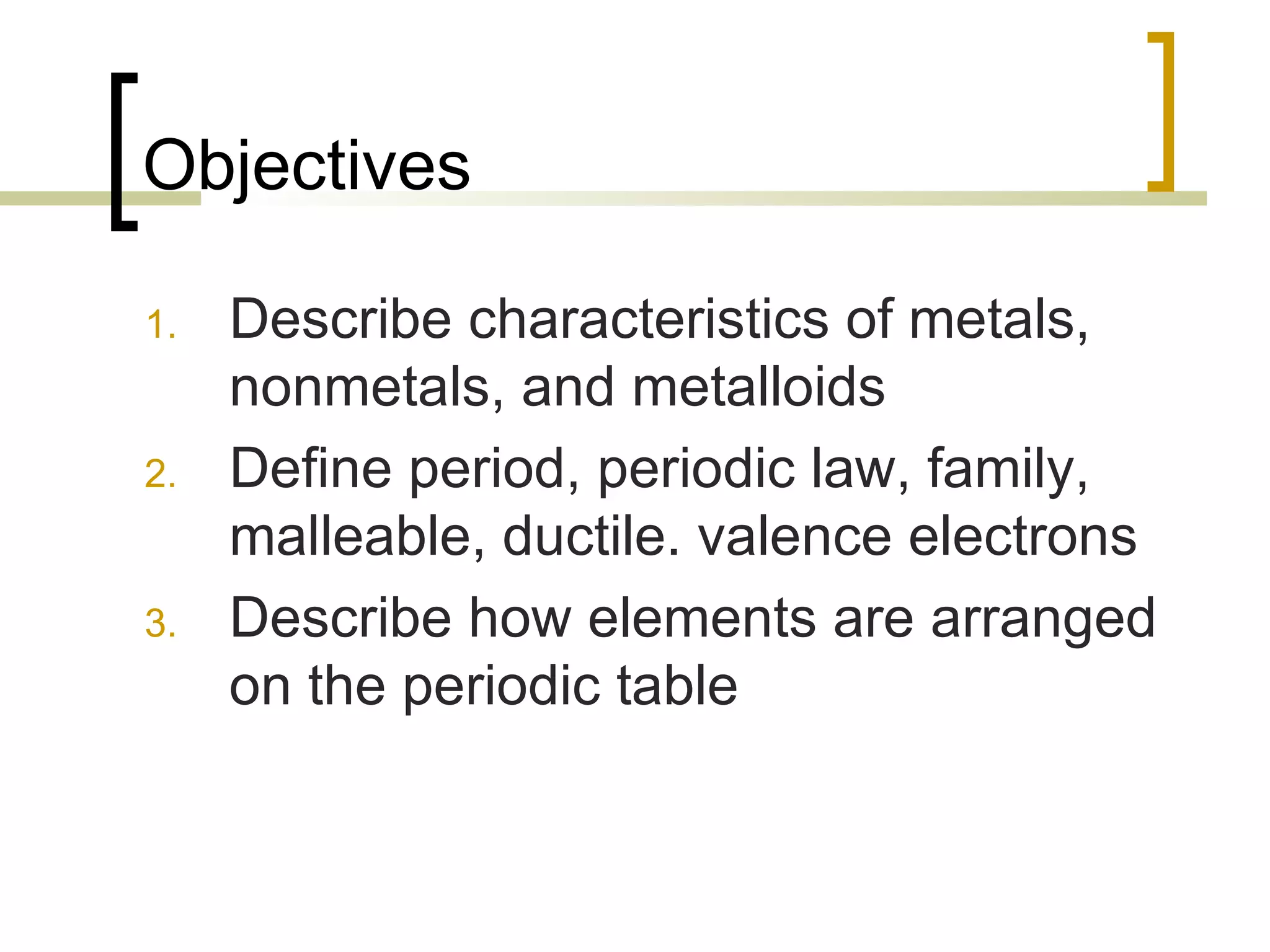 classification of elements | PPT