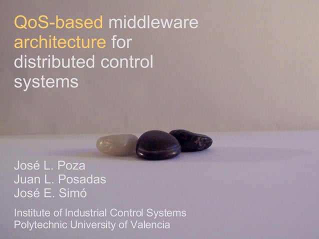 Qos Based Middleware Architecture For Distributed Control Systems Ppt