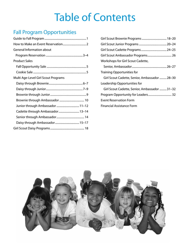 2008 Fall Roadmap Girls GSKH | PDF