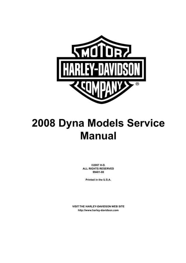 2008 Harley-Davidson FXDL Dyna Low Rider Service Repair Manual.pdf