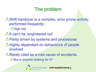2008 Hazards - Shift handover | PPT