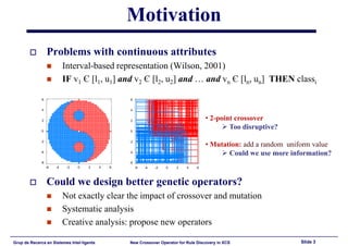 HIS'2008: New Crossover Operator for Evolutionary Rule Discovery in XCS ...