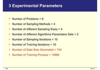 HIS'2008: Artificial Data Sets based on Knowledge Generators: Analysis of Learning Algorithms ...