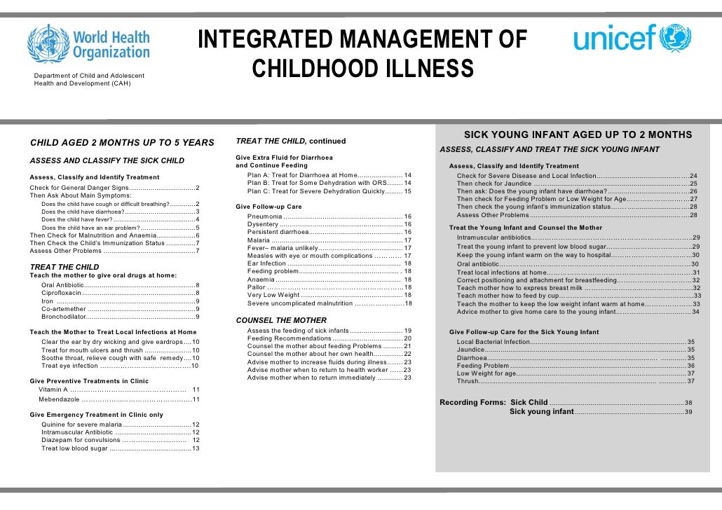 2008 imci chart booklet