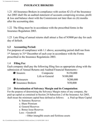 2008insuranceguidelines | PDF