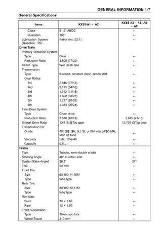 2008 kawasaki kx65 a8 service repair manual | PDF