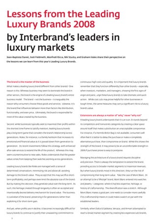 2008 Leading Luxury Brands | PDF