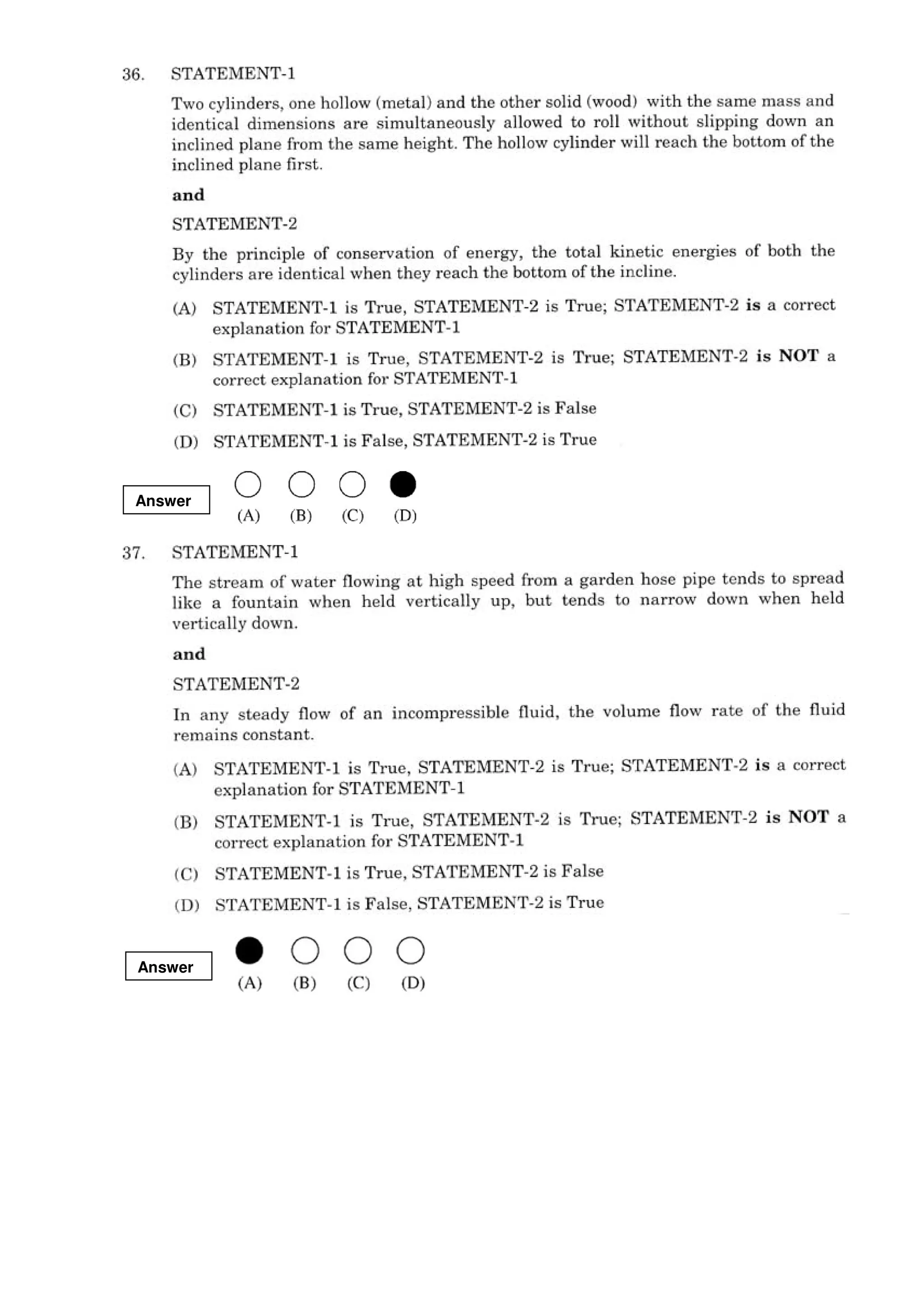 IIT-JEE Advanced 2008 Question Paper 1 | PDF