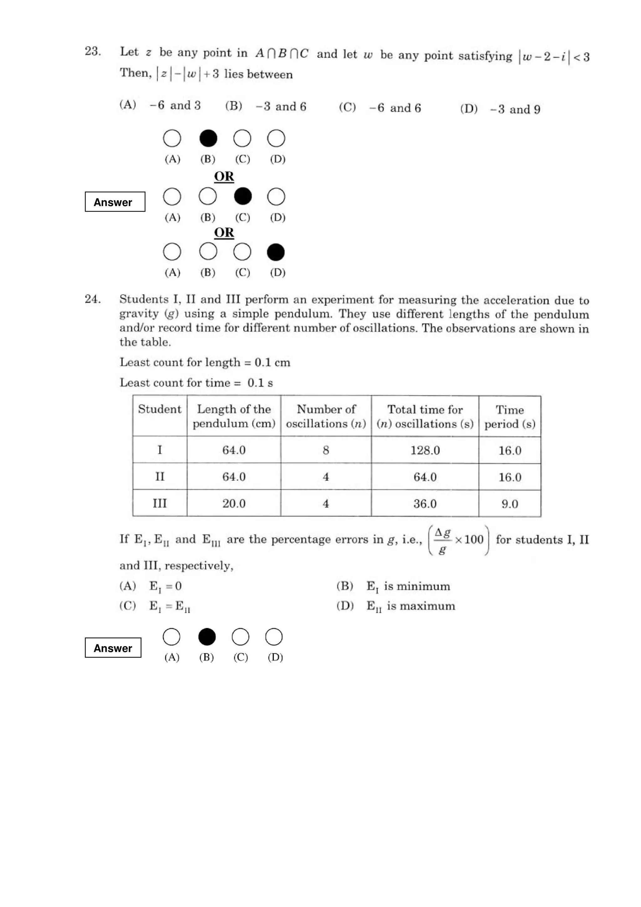 IIT-JEE Advanced 2008 Question Paper 1 | PDF