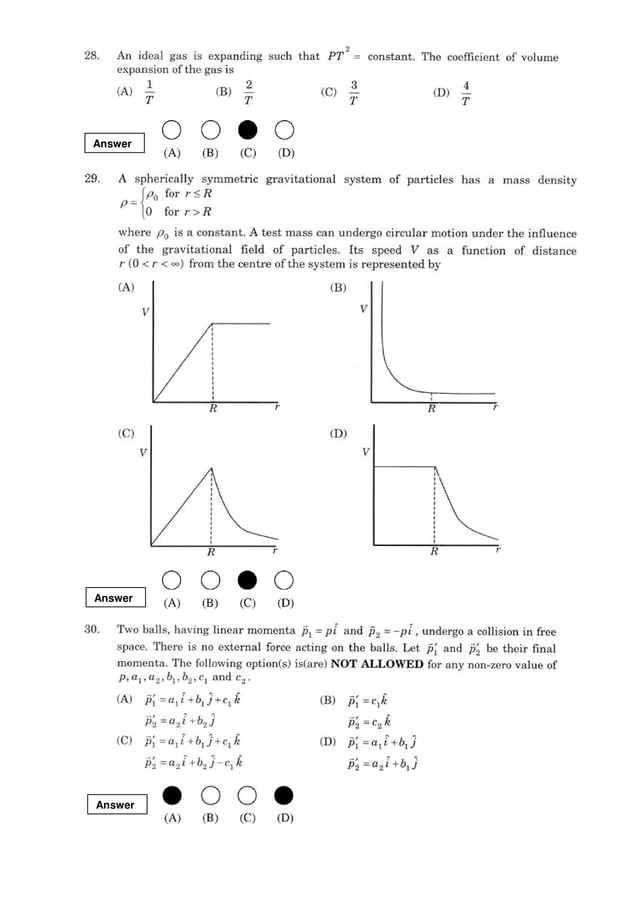 IIT-JEE Advanced 2008 Question Paper 1 | PDF
