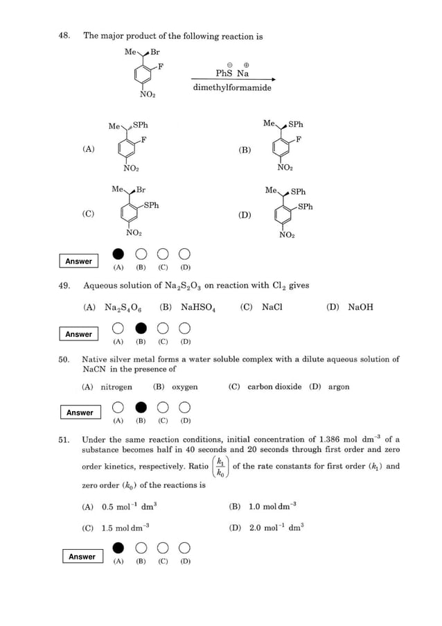 IIT-JEE Advanced 2008 Question Paper 1 | PDF