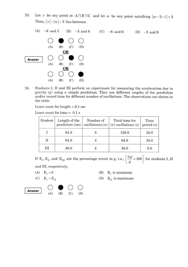 IIT-JEE Advanced 2008 Question Paper 1 | PDF