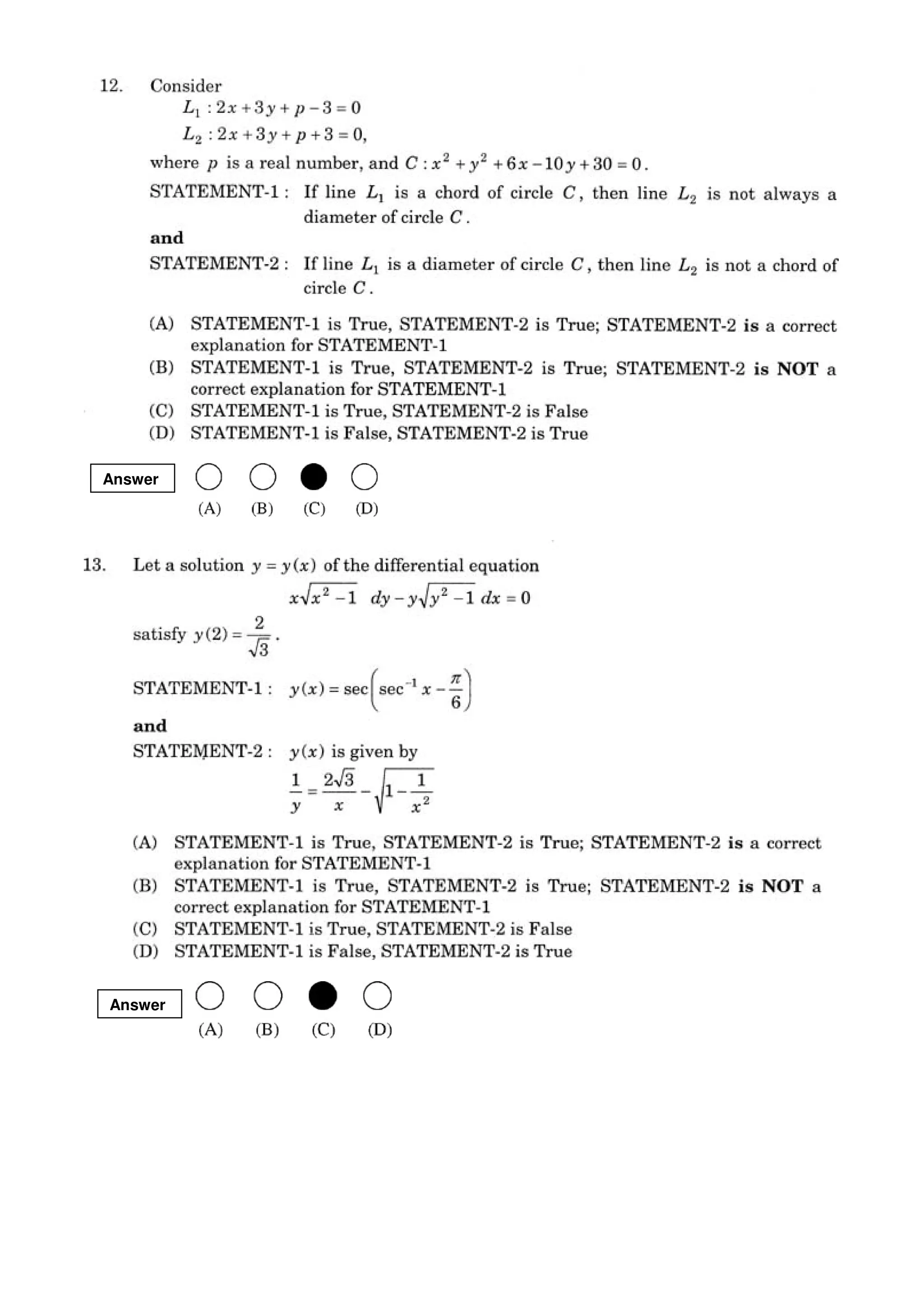 IIT-JEE Advanced 2008 Question Paper 2 | PDF