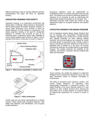 2008 Sae Capacitive Sensing | DOC | Auto Safety Technologies | Auto ...