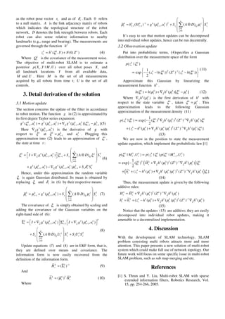 SLAM of Multi-Robot System Considering Its Network Topology | PDF