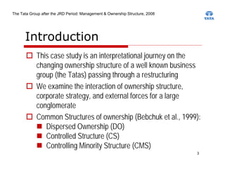 2008 tata group after the jrd period | PDF