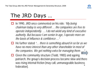 2008 tata group after the jrd period | PDF | Large Business | Business