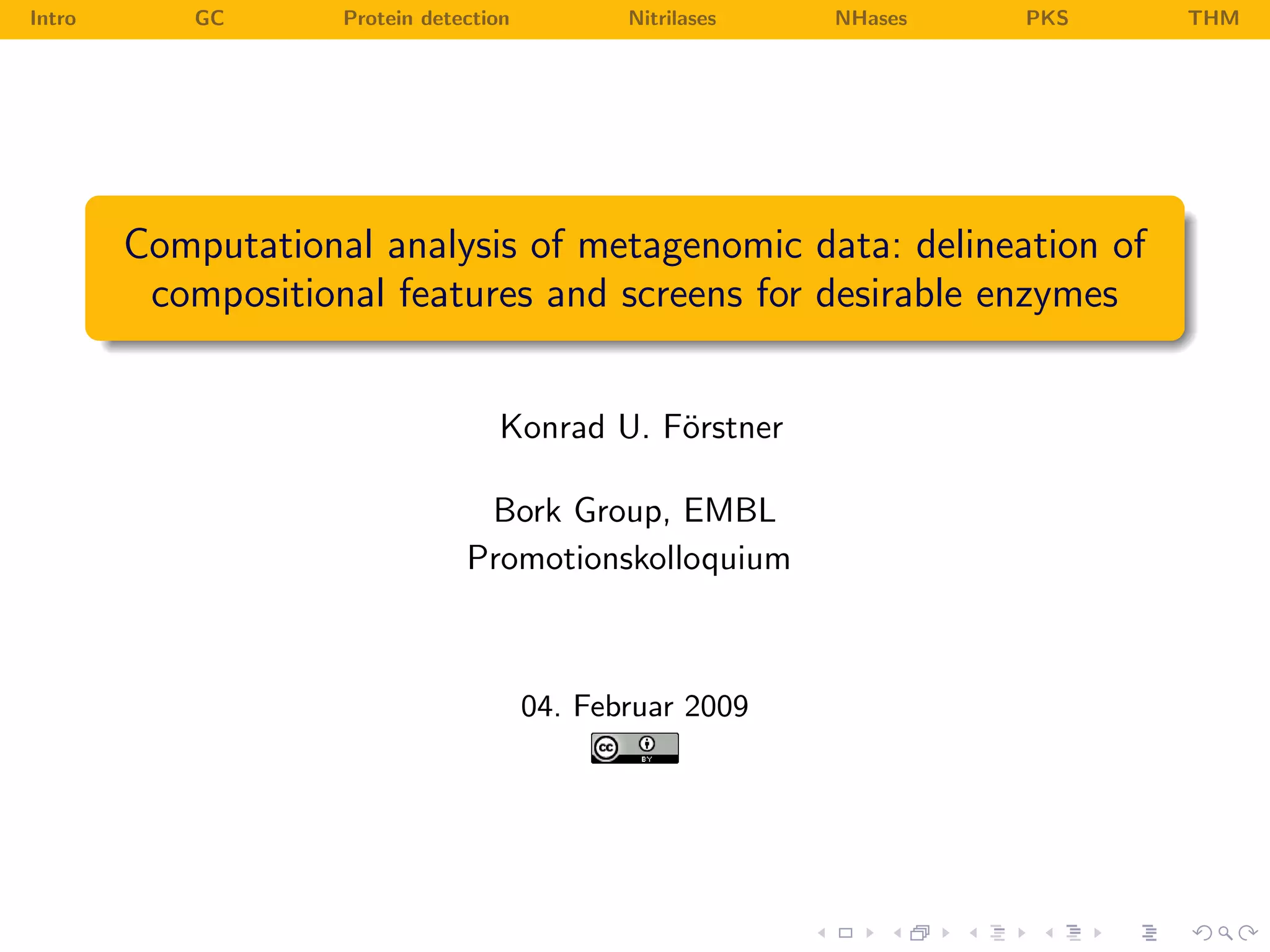 Computational Analysis Of Metagenomic Data Delineation Of