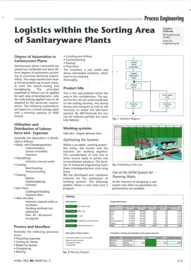 Logistics within the Sorting Area od Sanitaryware Plants | PDF