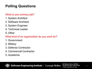 The Method Framework for Engineering System Architectures (MFESA) | PDF ...