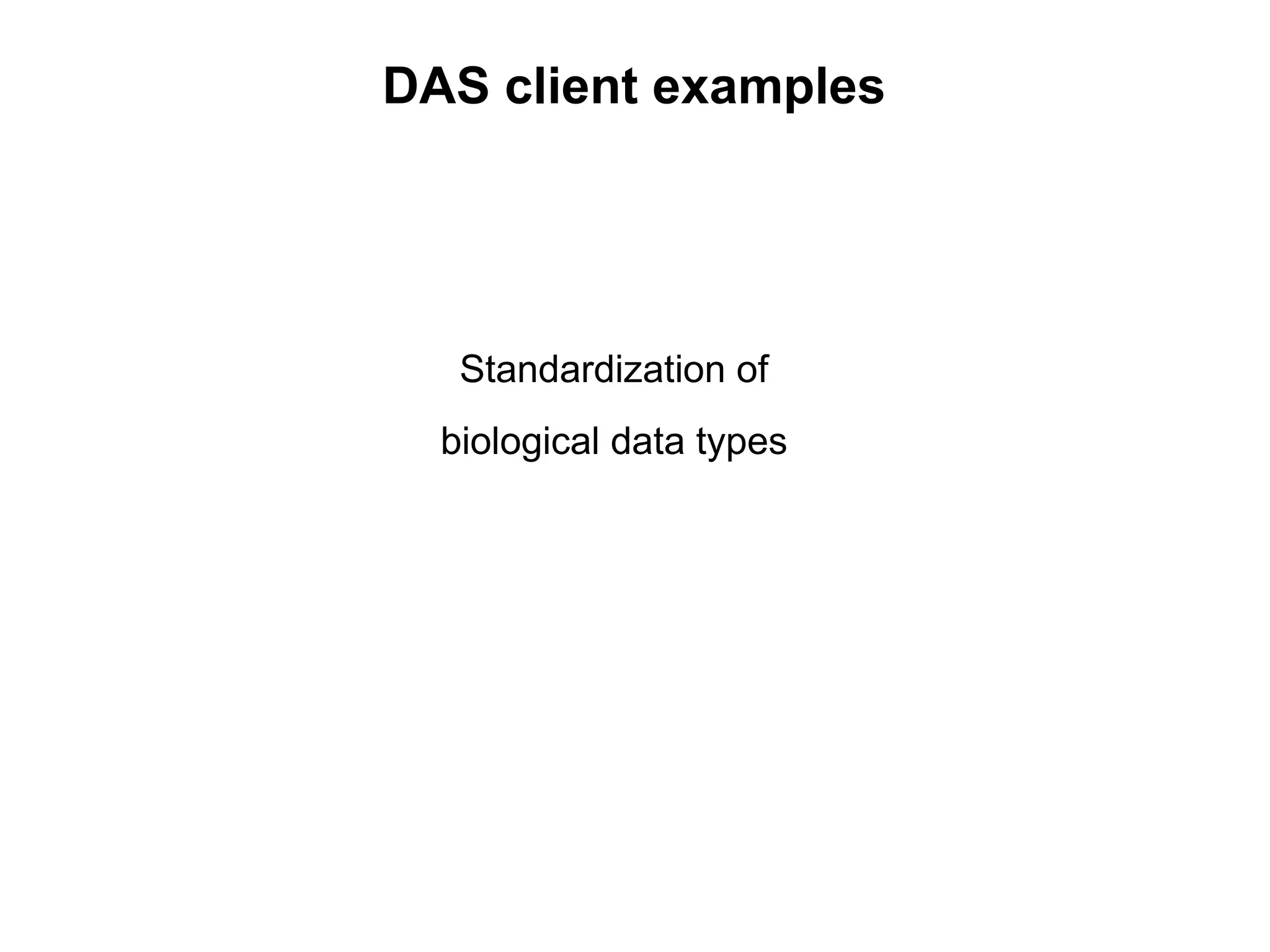 Standardization and integration of molecular biology information with ...