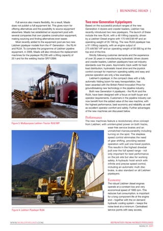 World Pipelines article - new pipe laying equipment | PDF
