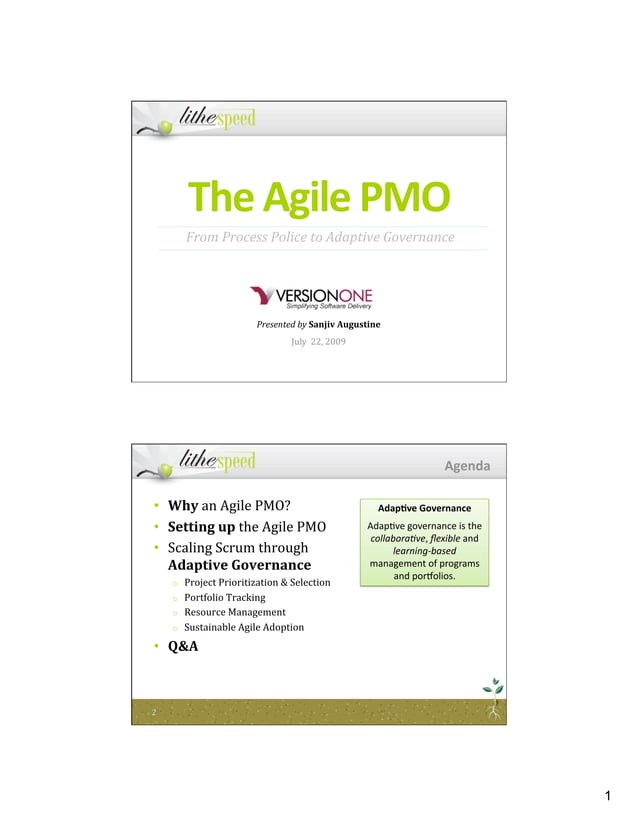 The Agile PMO | PDF
