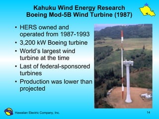 Wind Energy in Hawaii | PPT