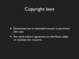 Learning Resources And Copyright | PDF
