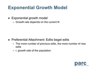 Wikipedia Slowing Growth and Models | PPT