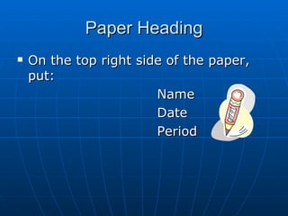 2009 10 Classroom Routine And Procedures | PPT
