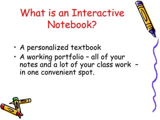 2009 10 Interactive Notebook Power Point | PPT