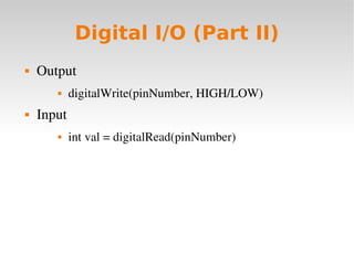 2009 11-17-arduino-basics | PPT