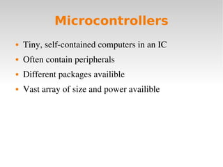 2009 11-17-arduino-basics | PPT