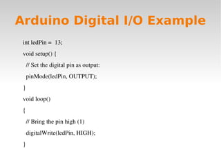 2009 11-17-arduino-basics | PPT
