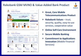Rabo Mobiel - Product Development Overview | PPT