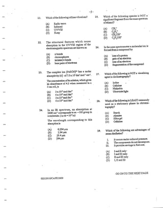 CAPE Chemistry Unit 2 Paper 1 2009 | PDF