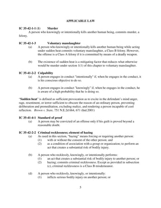 2009 Indiana Mock Trial Case | PDF