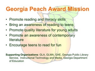 2009-2010 GA Peach Book Award Nominees | PPT