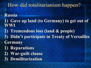 Totalitarianism (2009-2010) | PPT | Politics