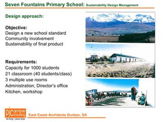 7 Fountains Primary School - south Africa case study | PDF