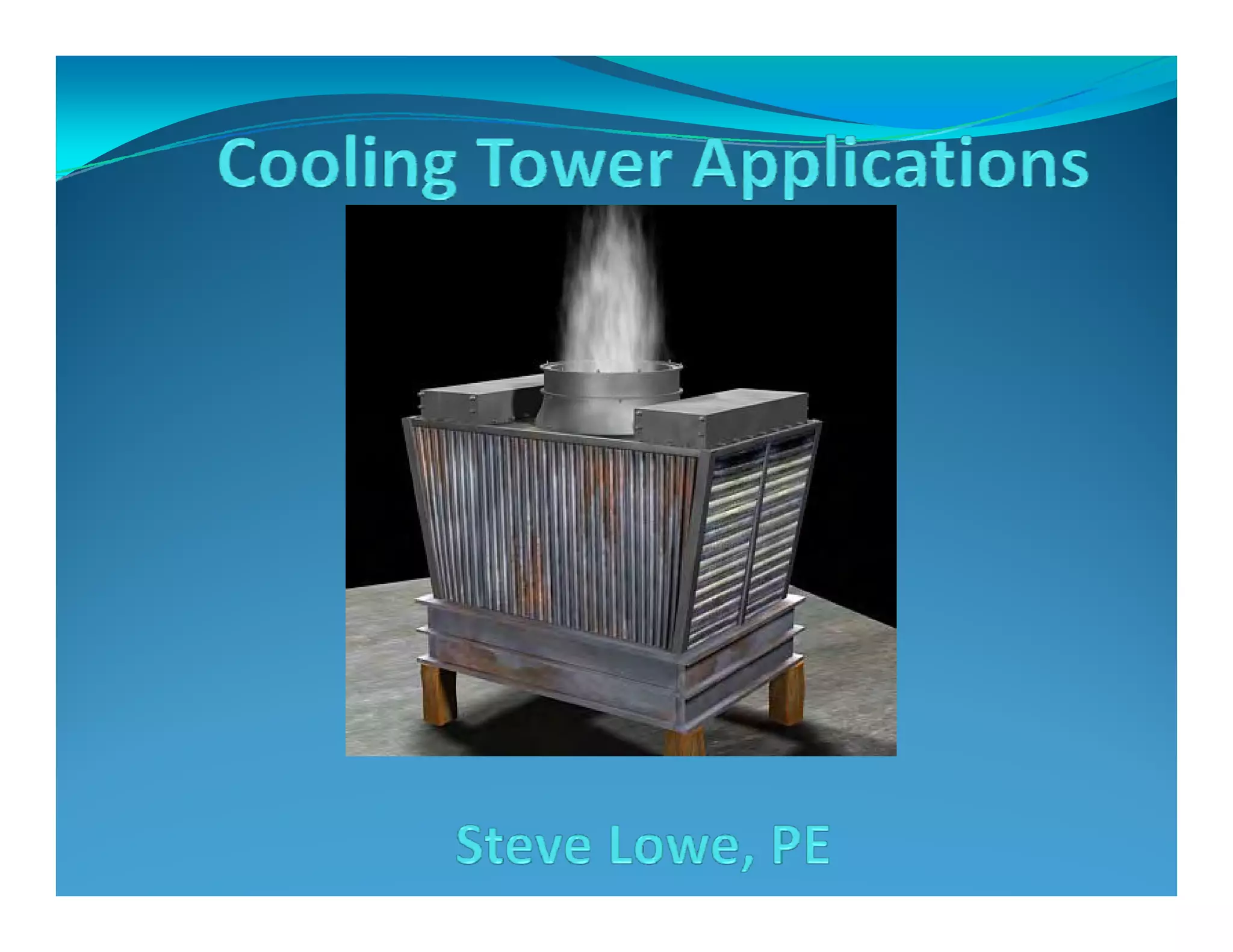 Cooling Tower Applications | PPT