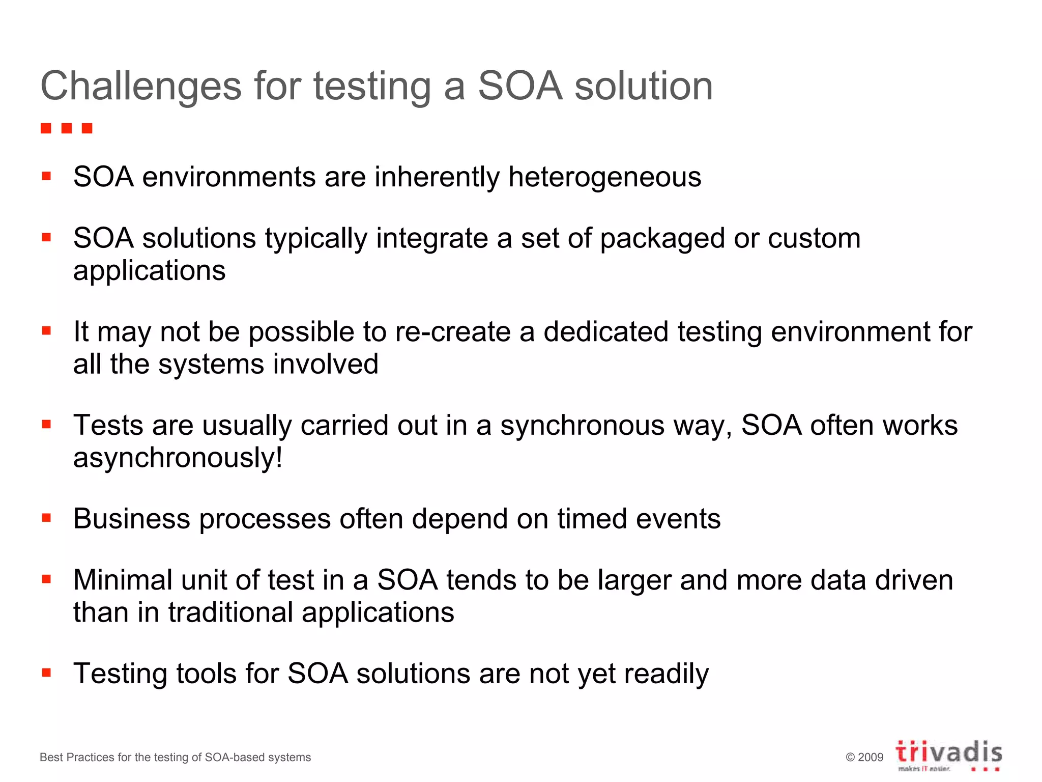 Best Practices for testing of SOA-based systems - with examples of SOA ...